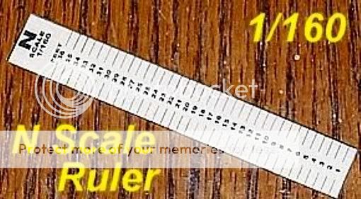 Scale Ruler For Modelers in N Scale (1/160) | eBay