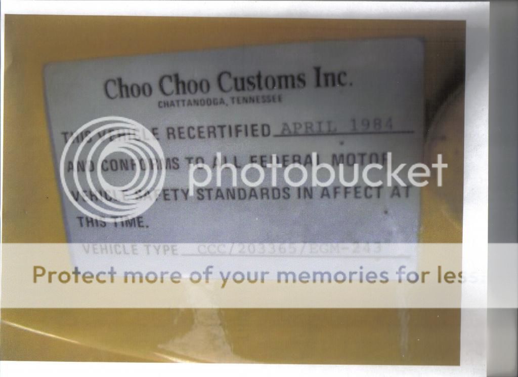 El Camino Choo Choo Customs Recertification Sticker | El Camino Central ...